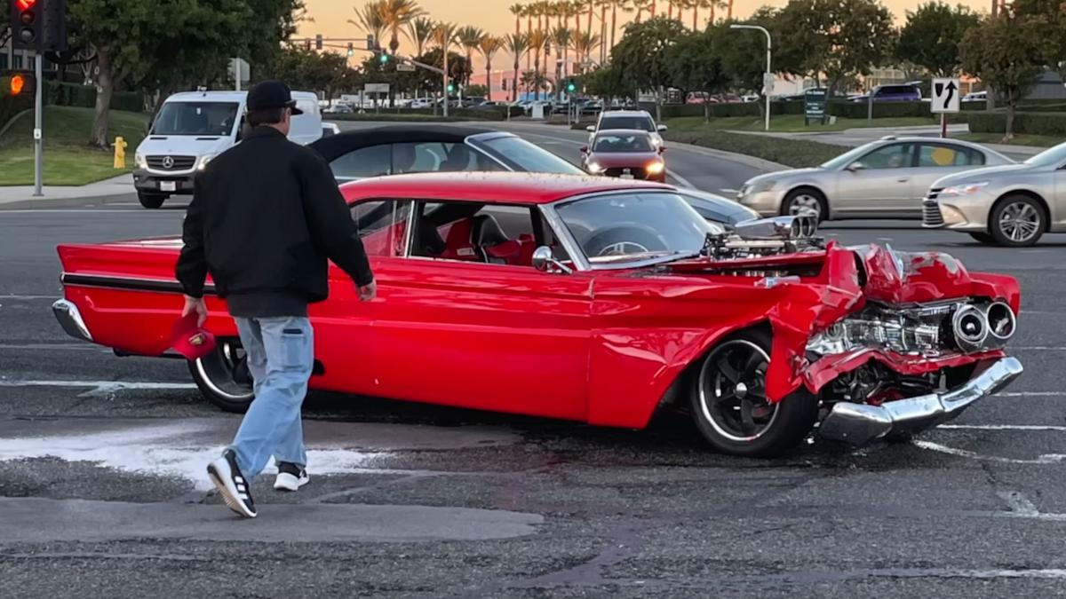 YouTuber Crashes Classic Muscle Car After Suffering Brake Failure